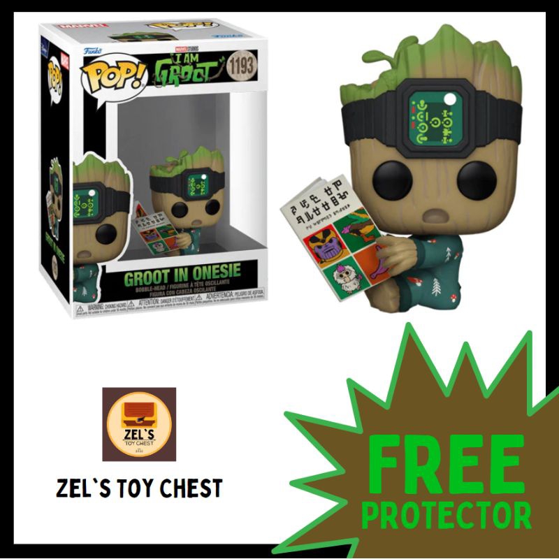Funko Pop! I am Groot: Groot in Onesie with Free Protector [Zel's Toy ...