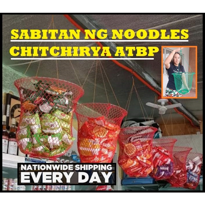 3 Pieces Quality Hanging Net Buslo Sari Sari Store Basket Organizer ...