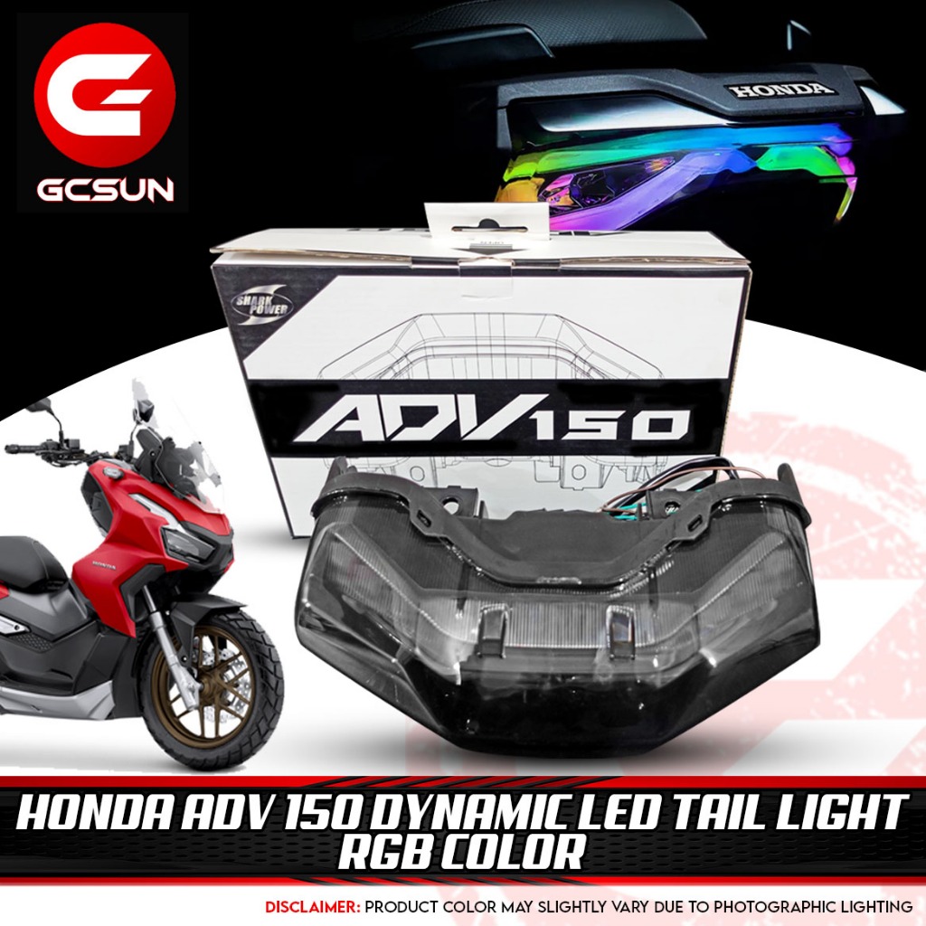 HONDA ADV 150 DYNAMIC LED TAIL LIGHT RGB COLOR - GCSUN MOTORCYCLE ...