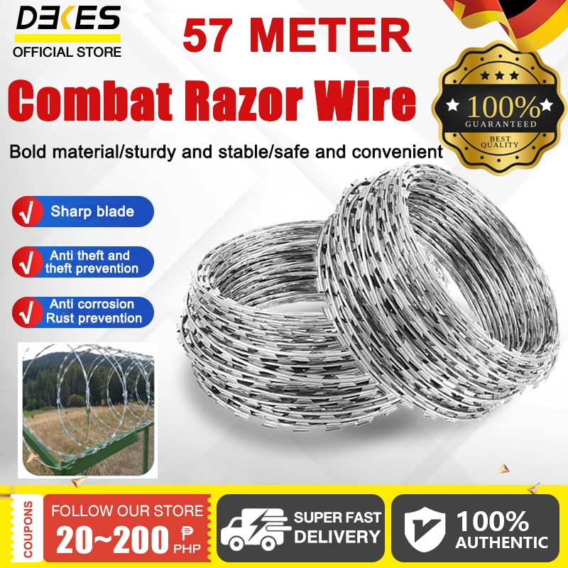 57 METER | Razor Wire/Combat Wire/Military Barbed Wire/Security Wire ...