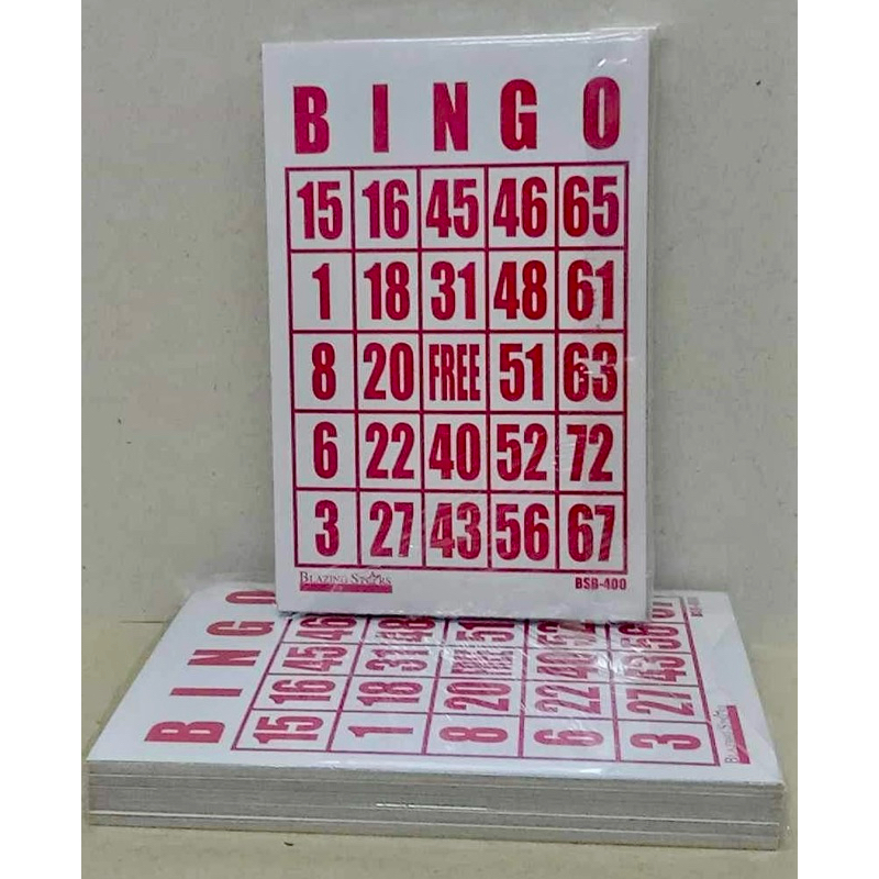 50s bingo cards without die cut/punch | Shopee Philippines