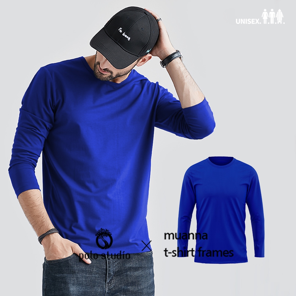 classic DRIFIT longsleeved tshirt formen overruns plain white color active unisex size roundneck ...