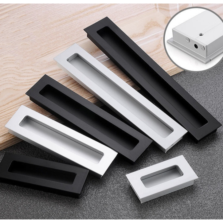 Aluminum Alloy Embed Handles Recessed Flush Handle Hidden Cabinet ...