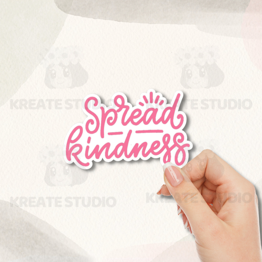 SPREAD KINDNESS | Laminated Waterproof Sticker for Tumblers and more ...
