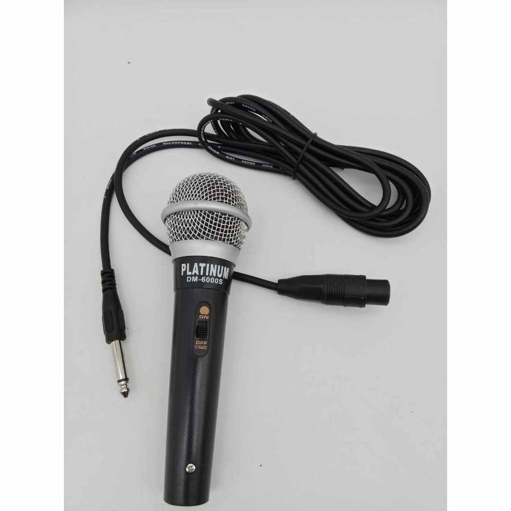 KIMQIU DYNAMIC PLATINUM MICROPHONE DM-6000S (WIRED) | Shopee Philippines