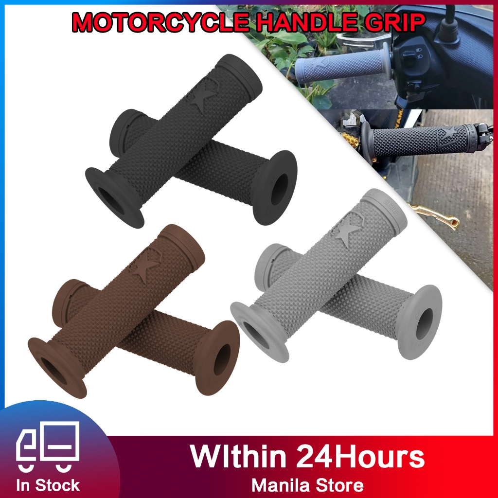 2pcs Ariete Handle Grip Universal Motorcycle Road Grips Rubber Handle ...