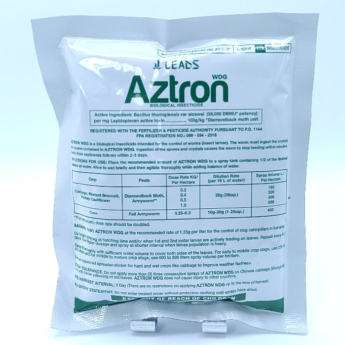 LEADS AGRI AZTRON WDG BIOLOGICAL BT (100 GRAMS) | Shopee Philippines