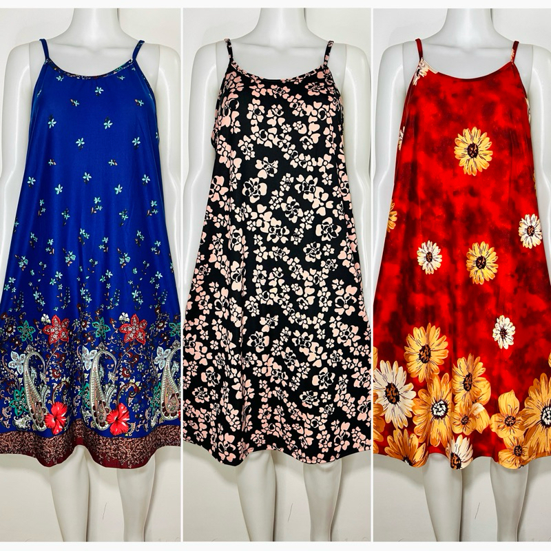 PLUS SIZE PAMBAHAY DASTER | SPAGHETTI DRESS | SEXY DUSTER | Shopee ...