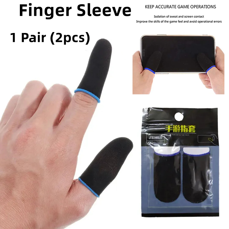 5Pair (10pcs) Gamers Sweatproof Gloves Mobile Finger Sleeve Touchscreen ...