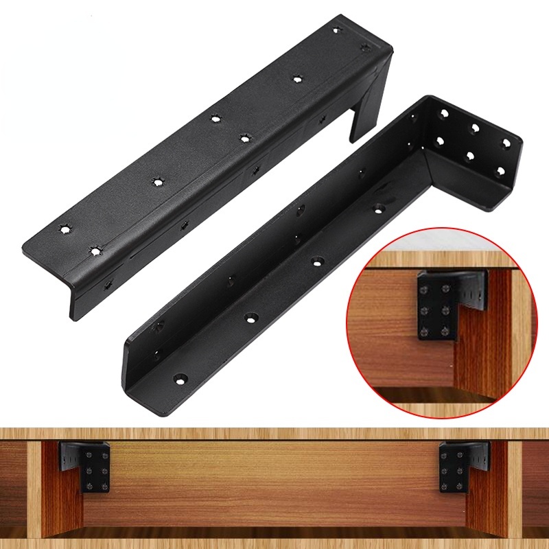 2pcs Dark Grey Heavy Duty Wall Steel Support Bracket For Floating Hung ...
