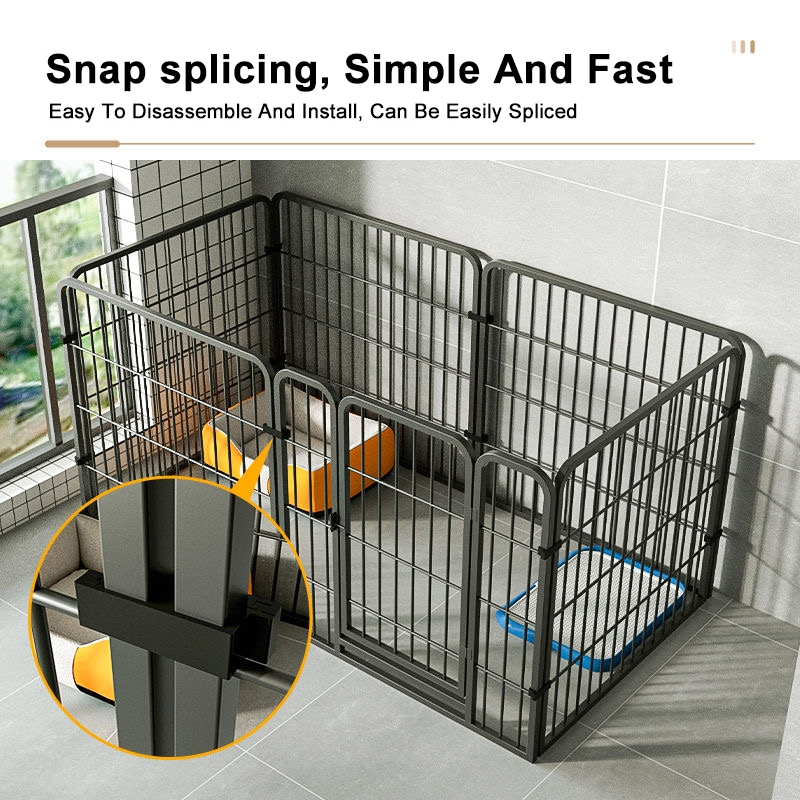 Multi-Panel Pet Playpen with Secure Gravity Lock, Adjustable Metal ...