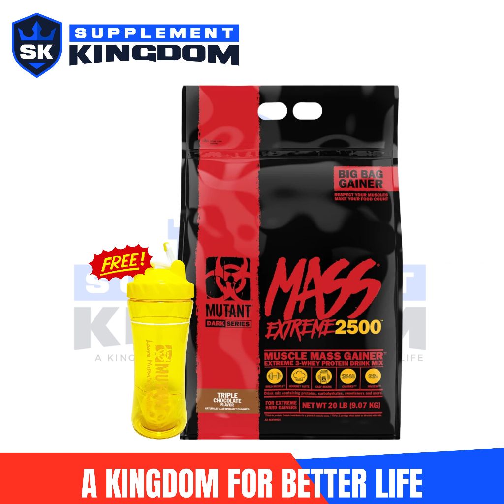 Mutant Mass EXTREME 2500 20lbs | Shopee Philippines