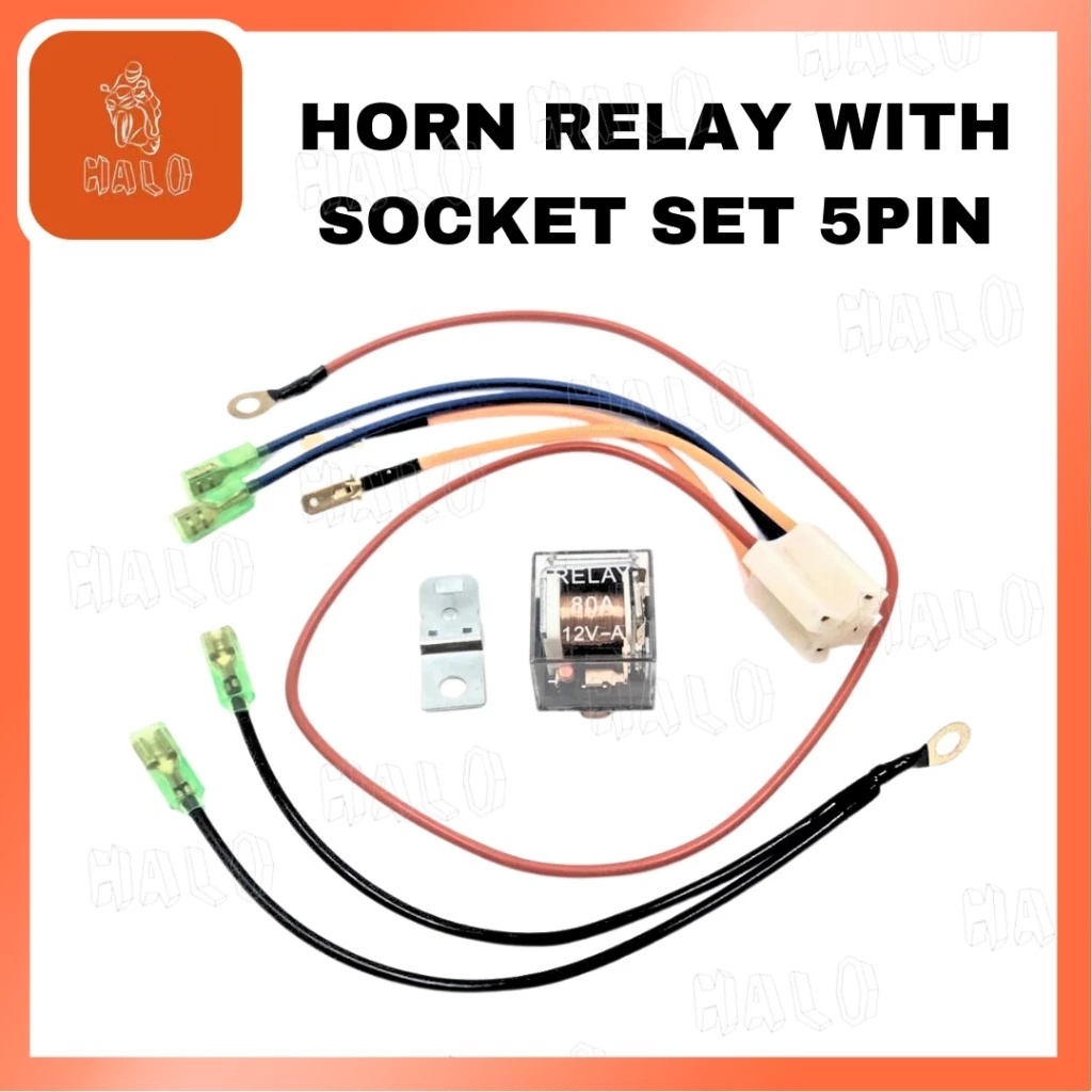 HALO horn relay with socket set horn relay set | Shopee Philippines
