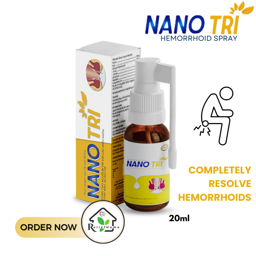 Nano Tri Hemorrhoids Spray for Almoranas 20ml Semprotan buasir rawat ...