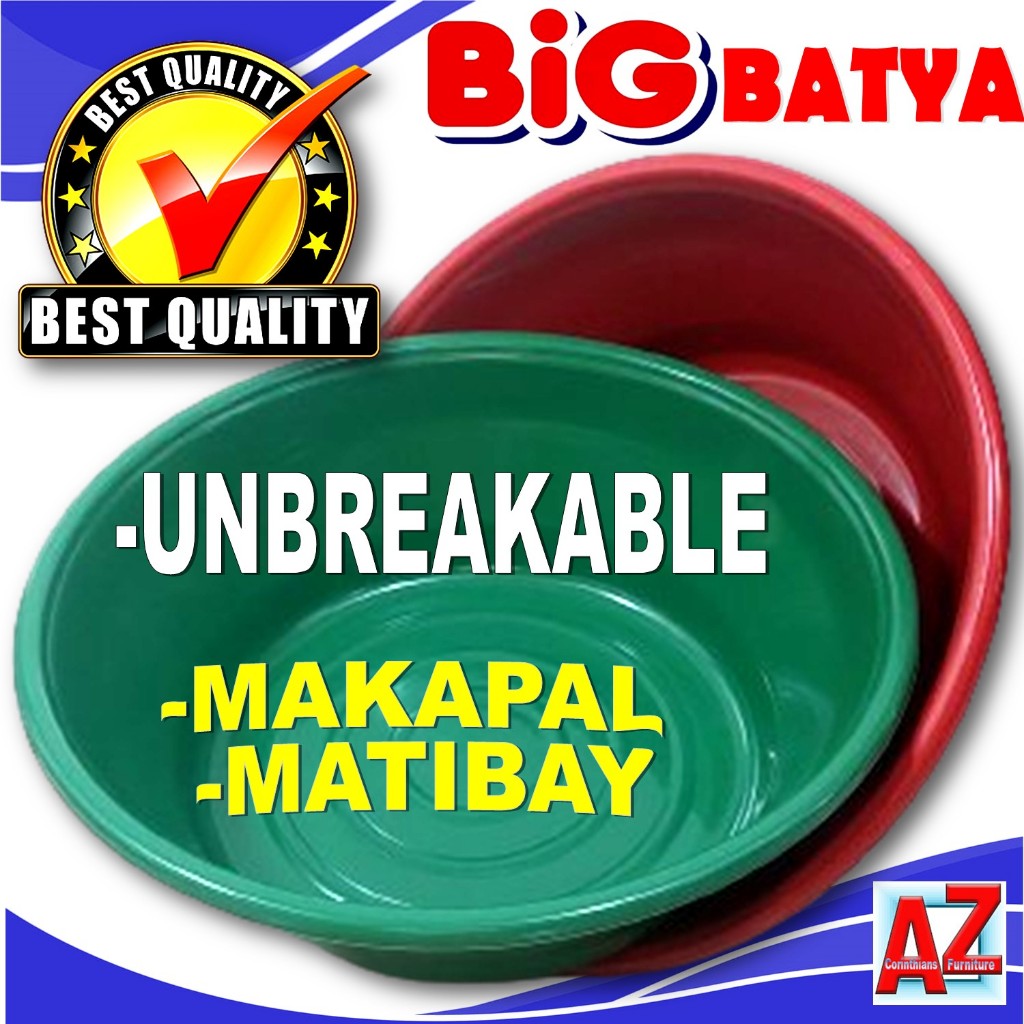 UNBREAKABLE BIG Batya , Big Tub, Multi purpose Wash Big Basin | Shopee Philippines
