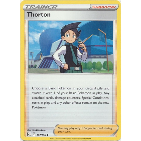 Thorton - 167/196 - Regular Trainer | POKEMON TCG: SWSH: Lost Origin ...