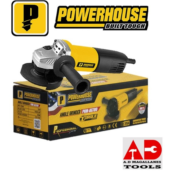 POWERHOUSE Angle Grinder (PHM-AG700)700 Watts 220V-60Hz Heavy Duty ...