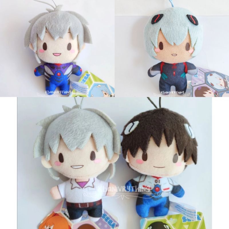 Evangelion - Rei Ayanami, Nagisa Kaworu & Shinji Ikari Small Plush ...
