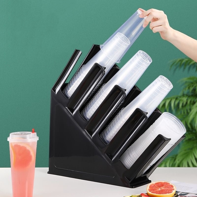 Plastics Cup Holder Coffee Organizer Dispenser Rack Storage Stand ...