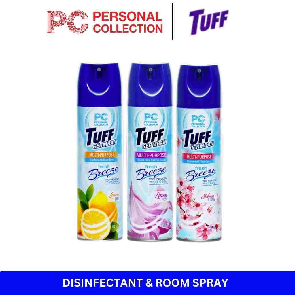 PC TUFF DISINFECTANT AND ROOM SPRAY 250ML | Shopee Philippines