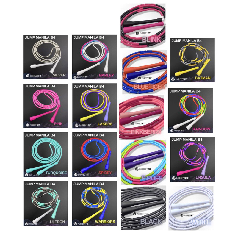 Jump Manila Beaded Rope long handle/ B4 high quality beaded | Shopee ...