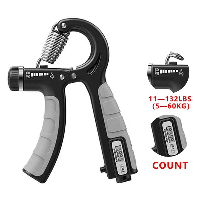 5-60Kg Hand Gripper Adjustable Countable hand Grip Strength Exercise ...