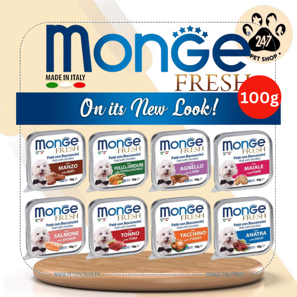 100g Monge Fresh All Stages Adult Puppy Wet Food Dog Food Pet ...