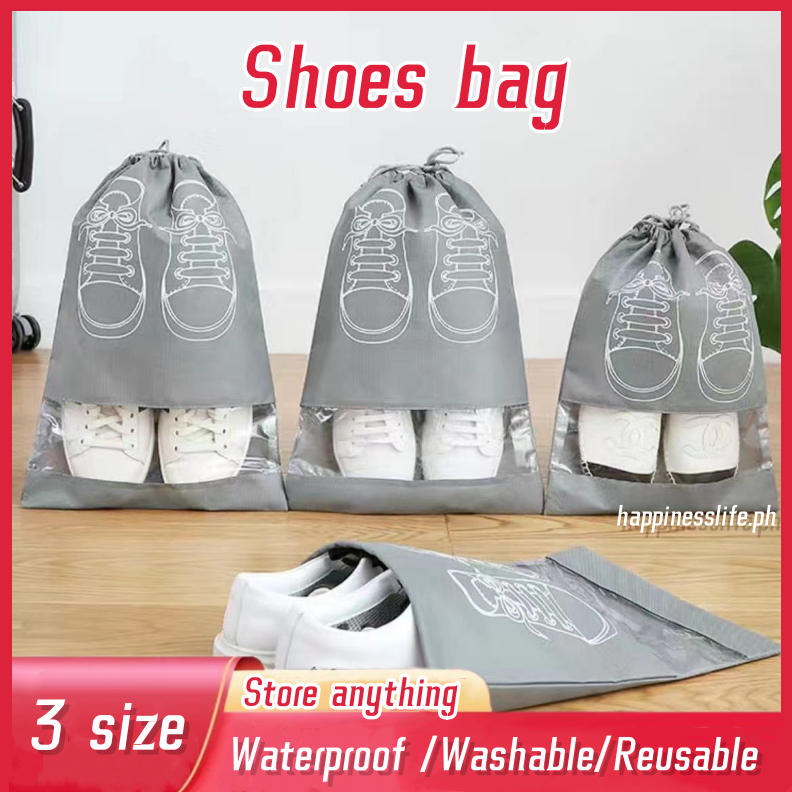 Non-Woven Drawstring Shoes Storage Bags Waterproof Travel Bag for Shoes ...