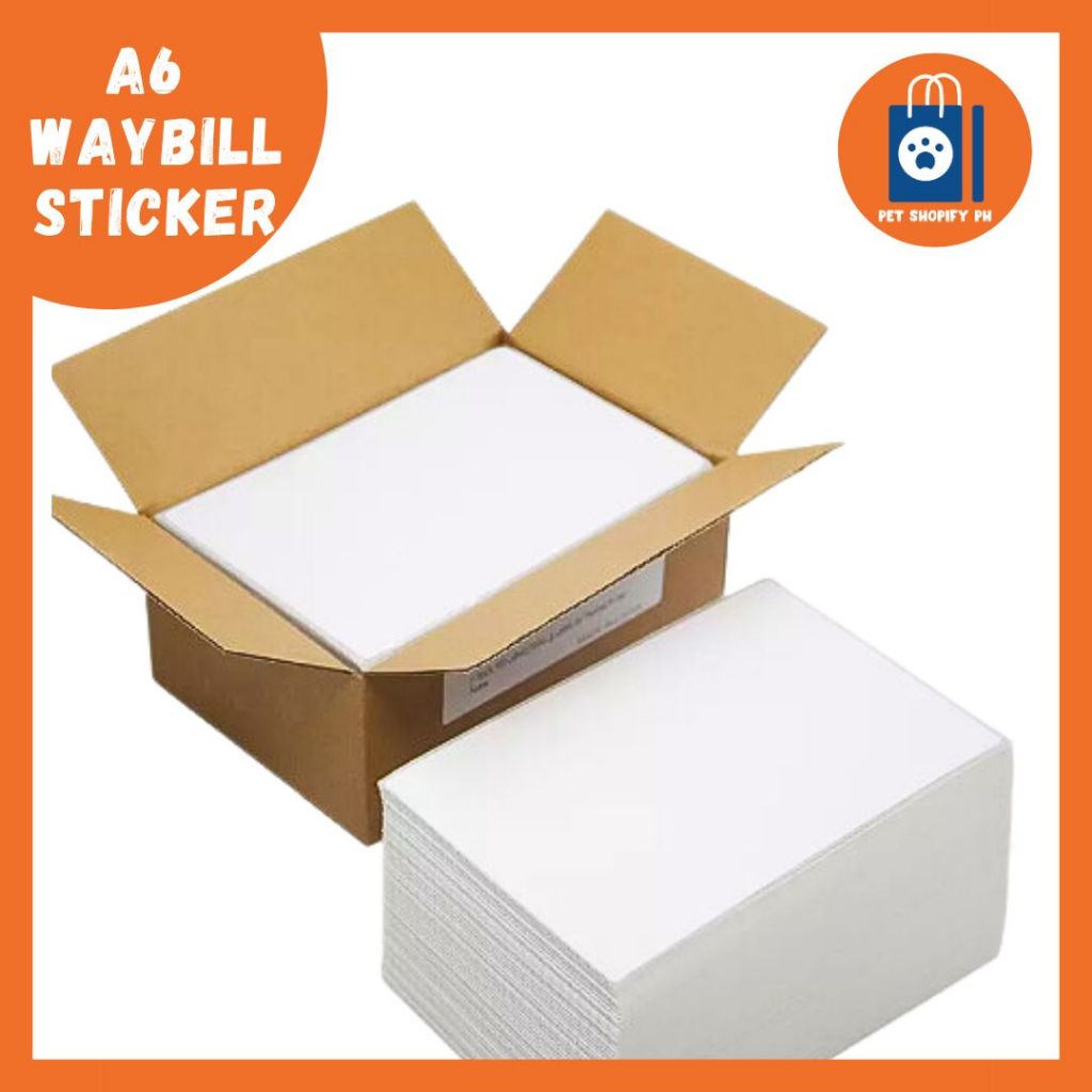 Waybill Sticker FOLD A6 A8 Size Waybill Sticker Thermal Paper Waybill ...