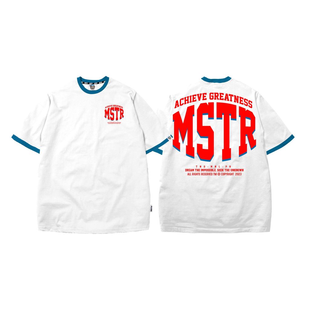 MSTR CO. - ACHIEVE COLLECTION Men T-Shirt (White) | Shopee Philippines