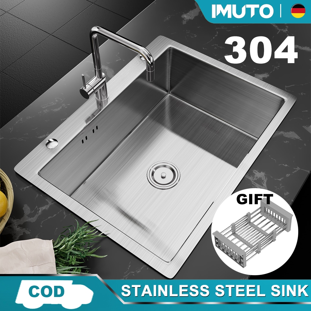 Imuto 304 Stainless Steel Kitchen Sink Large single trough, double ...