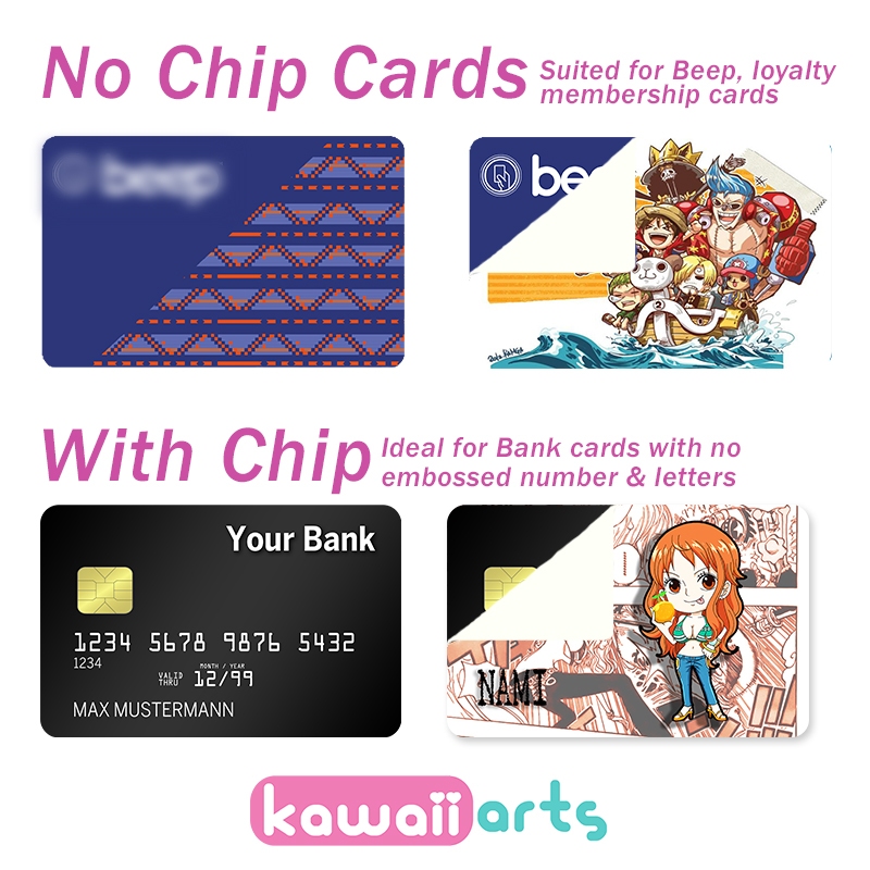 CUSTOM / PERSONAL - CARD SKIN STICKER ( ATM / BANK / BEEP / LOYALTY ...