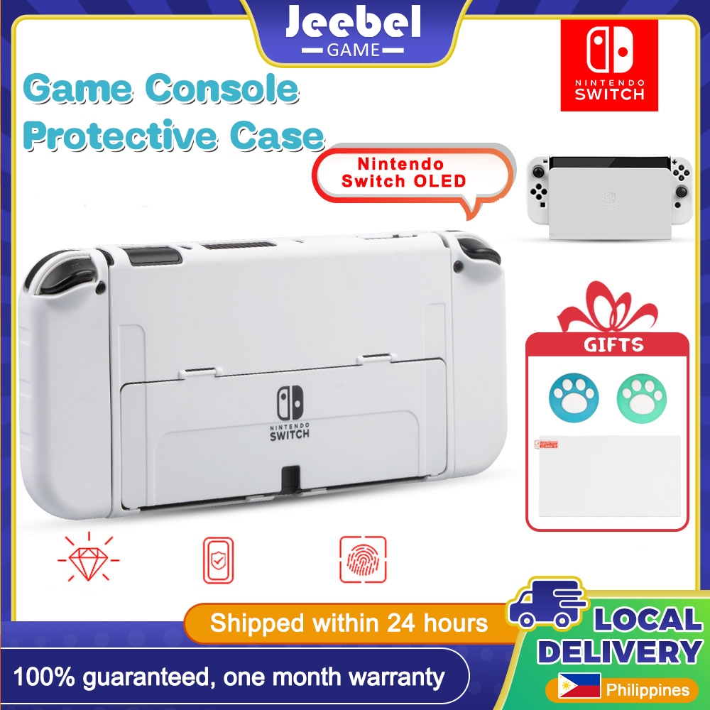 Simple Style Nintendo Switch OLED Protective Shell with Logo PC Hard ...