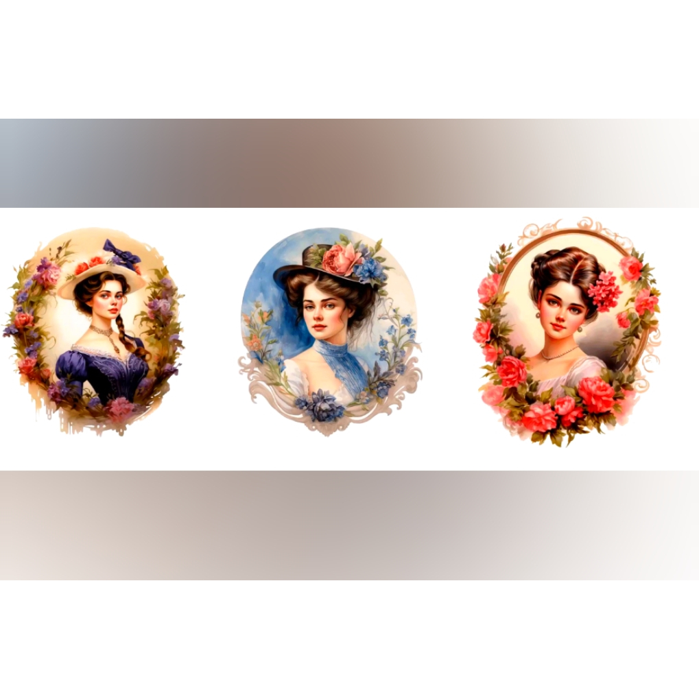 Vintage Girls Sticker Pack | Shopee Philippines