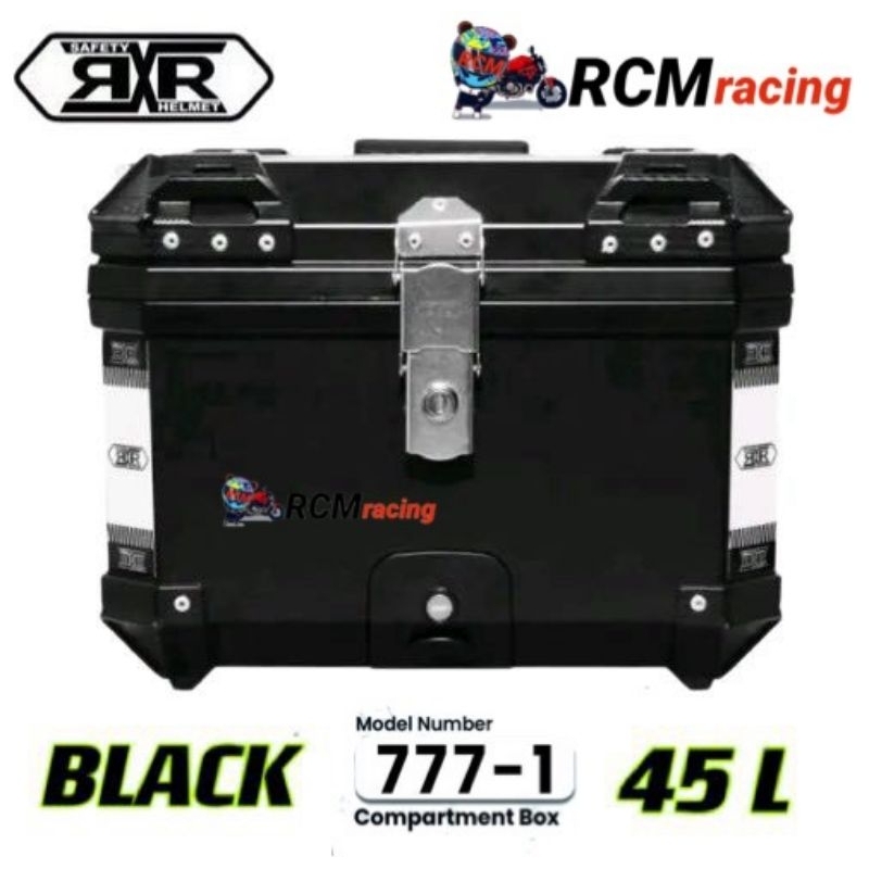 Compartment Box Helmet Box TOP BOX With Back Cushion For Motorcycle 45 ...