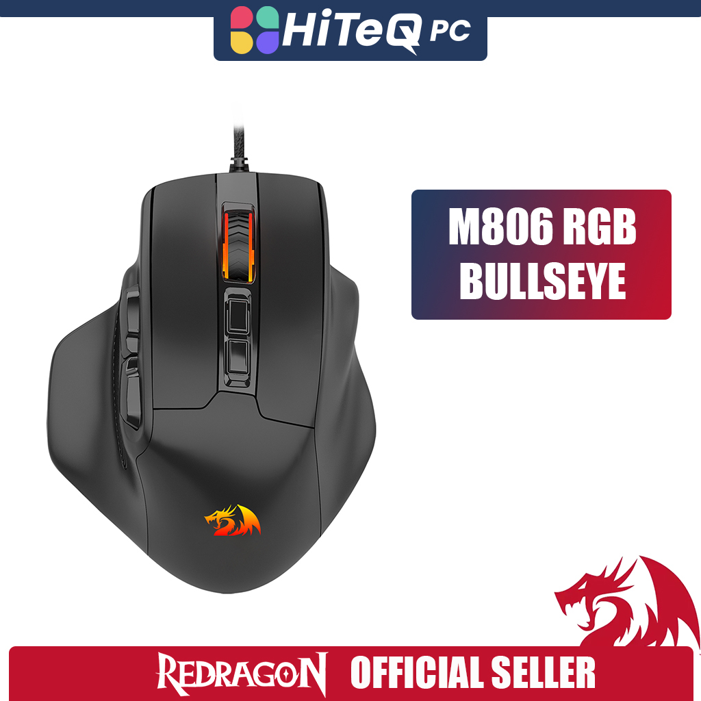 HiteqPC | Redragon M806 Bullseye RGB Wired Gaming Mouse (Black ...