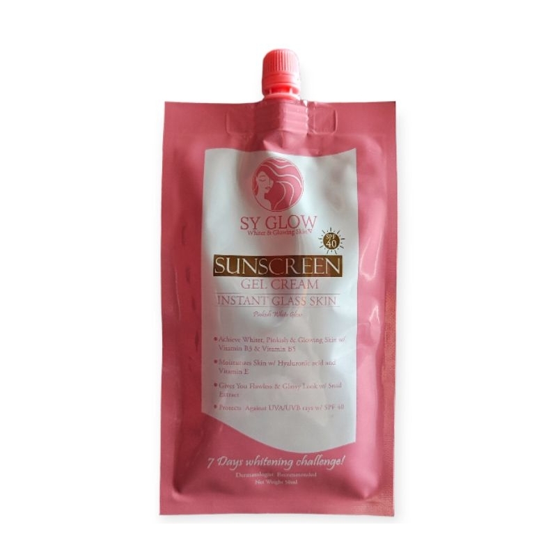 SY GLOW SUNSCREEN GEL CREAM | Shopee Philippines
