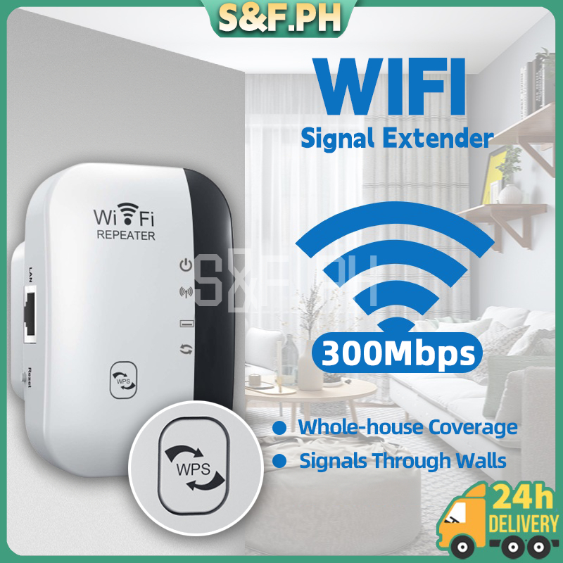 S&F Wi-Fi Repeater 300Mbps Network Signal Extender Wireless Router Fast ...