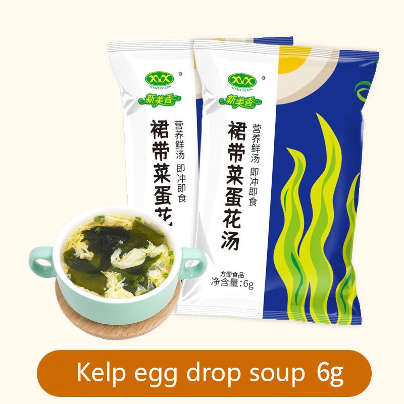 Instant Soup Tomato Egg Kelp Egg Mushroom Egg Corn Egg Vegetable Egg Seaweed Egg Soup 6g