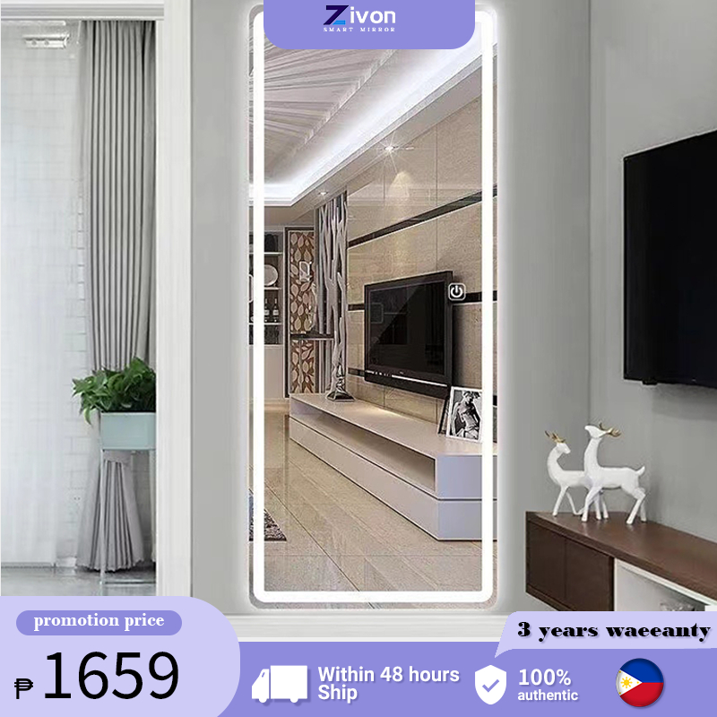 【Zivon】3Color 150*50cm LED Full-Length Mirror Human Body Induction ...