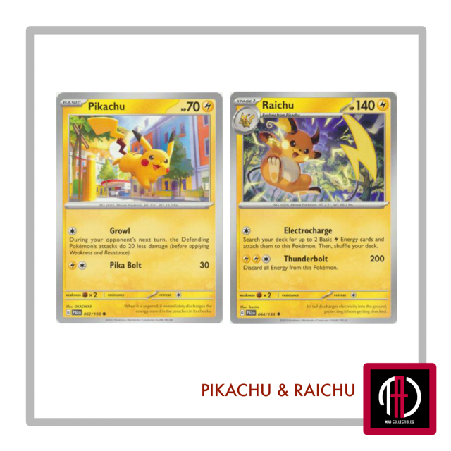 Pokemon TCG Pikachu 062/193 & Raichu 064/193 Bundle Trading Card Game ...