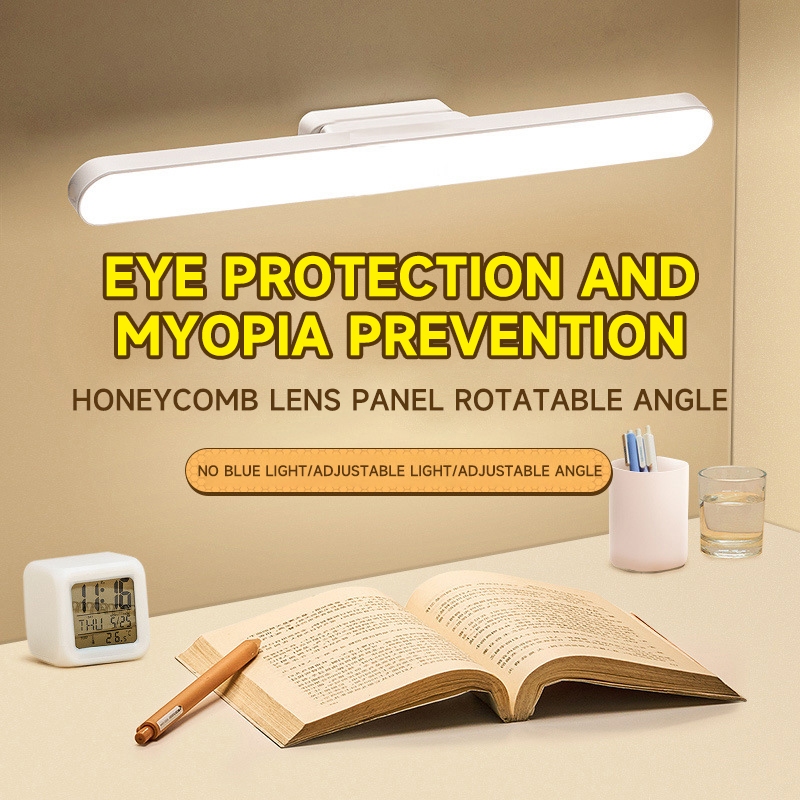 New Hanging LED Magnetic Lamp Rechargeable Desk Lamp Step less Dimming ...