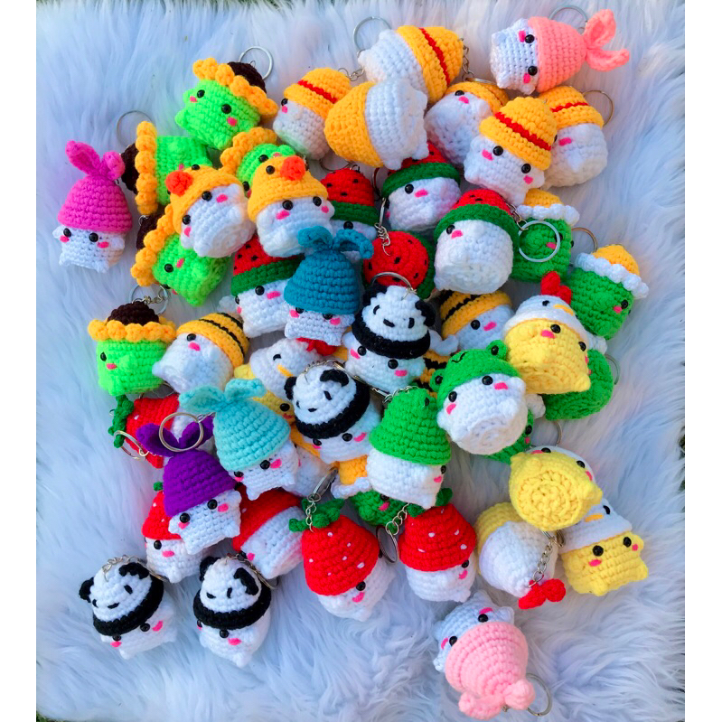 Crochet Baby Mushroom Keychains | Shopee Philippines