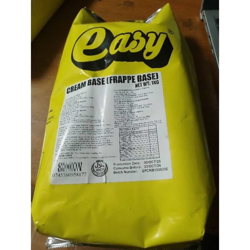 Easy Brand - Cream Base Powder 1kg (frappe base) | Shopee Philippines