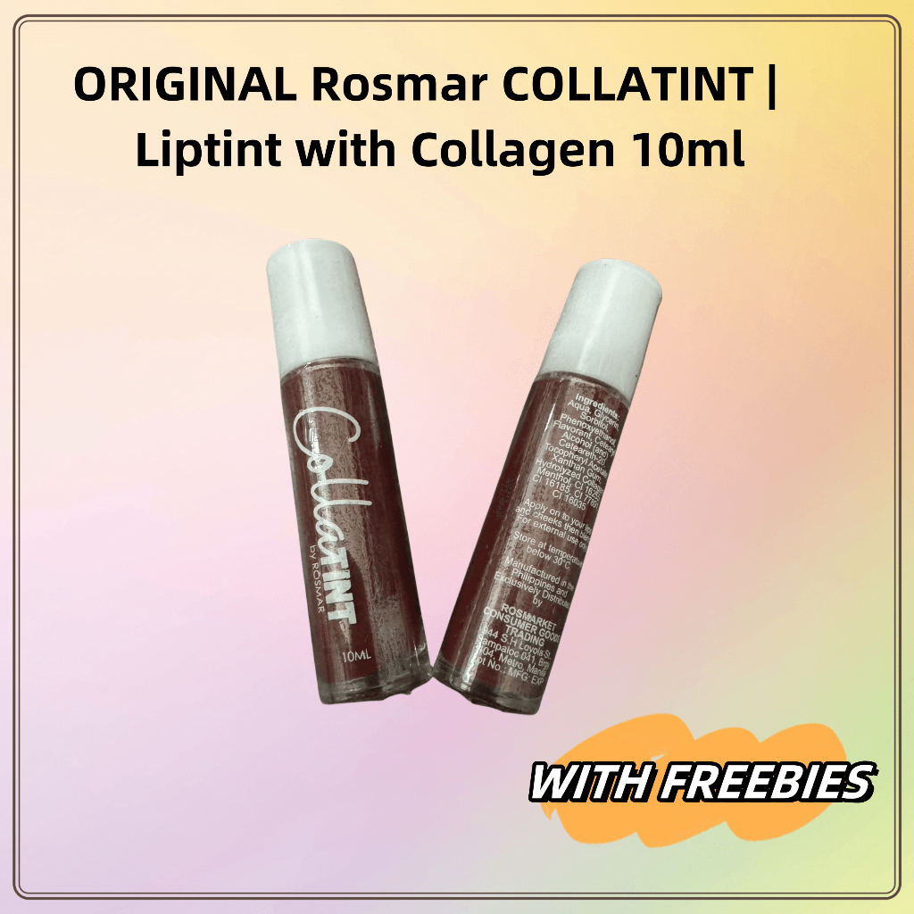 ORIGINAL Rosmar COLLATINT | Liptint with Collagen 10ml | Shopee Philippines