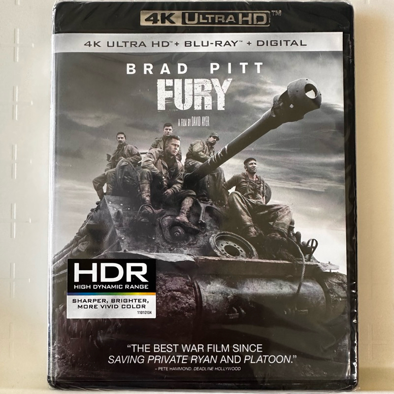Fury 4K Ultra HD Blu-ray Movie (Sealed And New) | Shopee Philippines