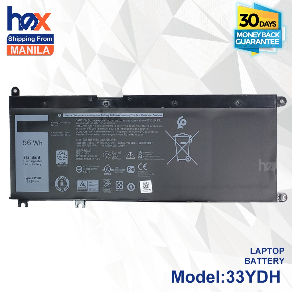 33YDH Laptop Battery For DELL Inspiron G3 15 3579 G3579 17 3779 15 5587 ...