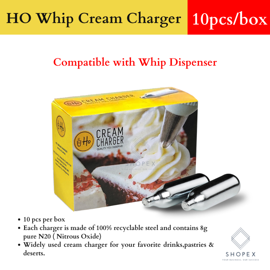 HO Cream Charger [10 Charges/ Box] for Whip Cream Dispensers / Mosa ...
