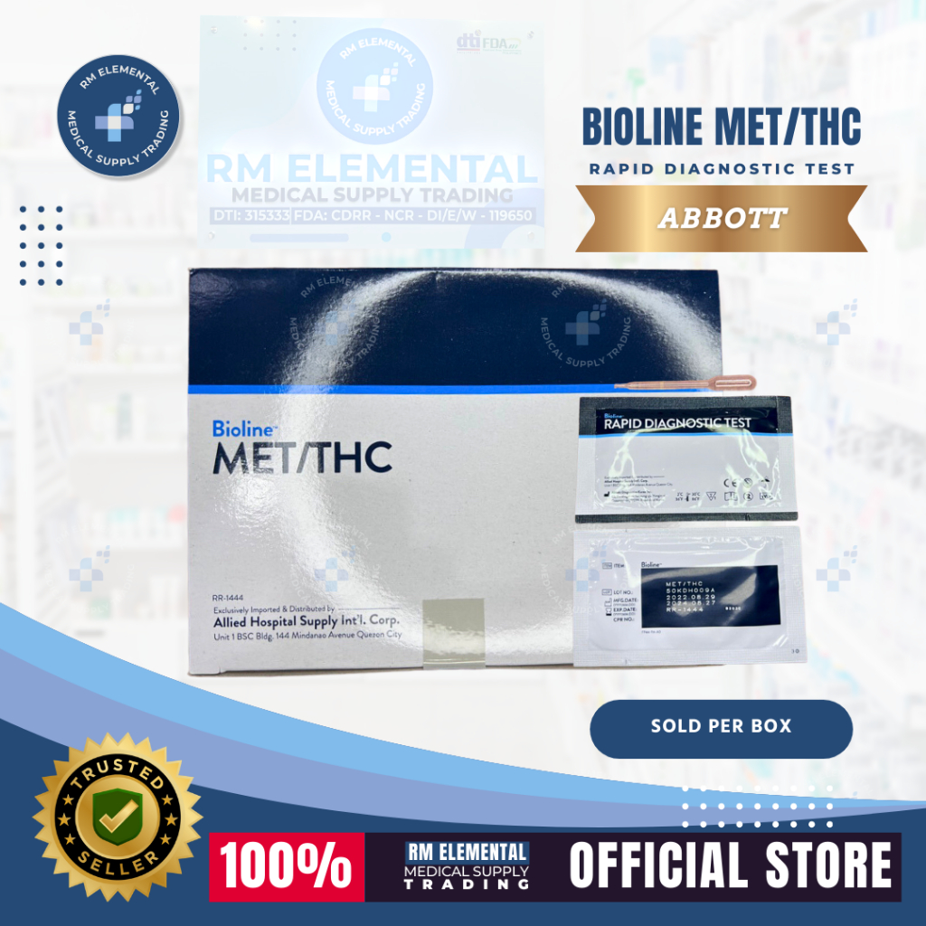 [ BOX ] Abbott Met/THC Testing Kit 25 pcs/box SOLD PER BOX | Shopee ...