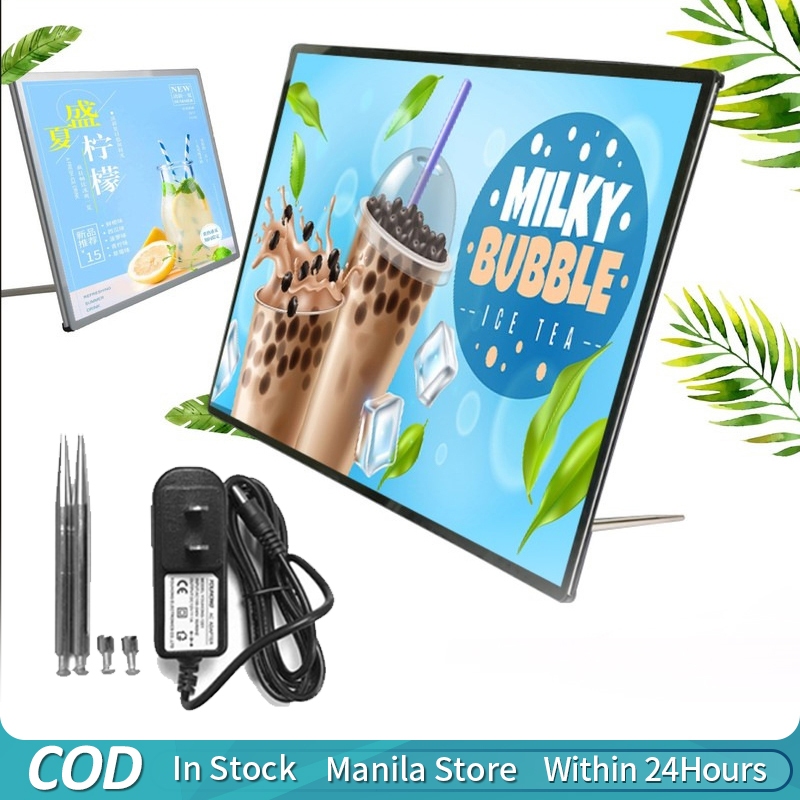 LED Light Menu Display Sign Price List Menu Board Advertising Display ...